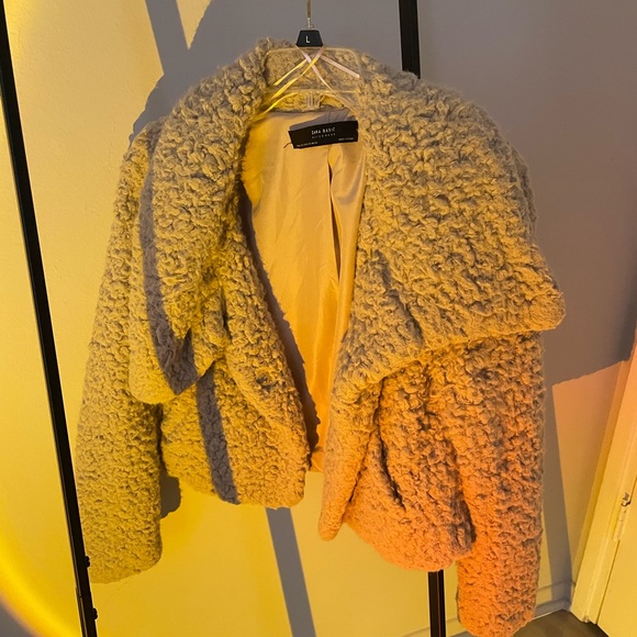 Zara | Jackets & Coats | Zara Fuzzy Jacket | Poshmark